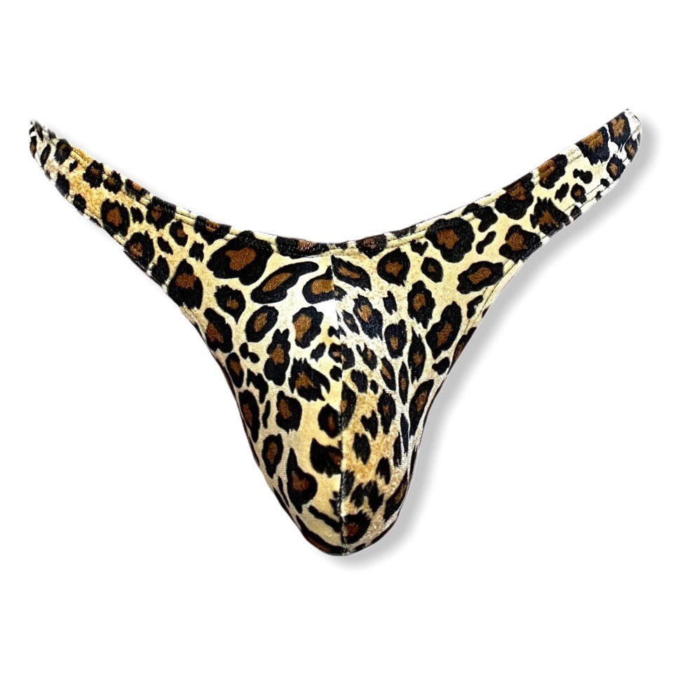 Leopard/Mesh Thong – ALFONS DOVANA